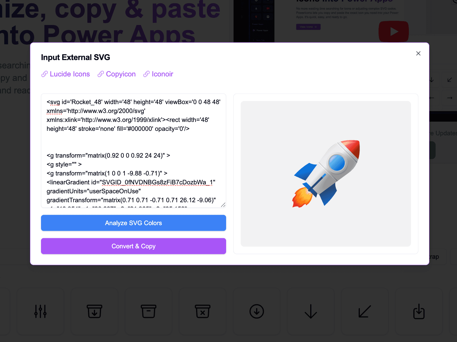 PowerIcons - Custom Icons for Power Apps | Free SVG Icon Library ...